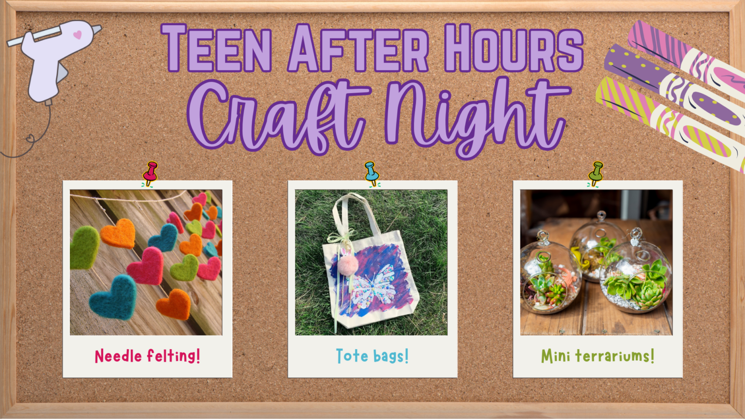 Teen After Hours Craft Night: Needle Felted Hearts - Mahomet Public Library
